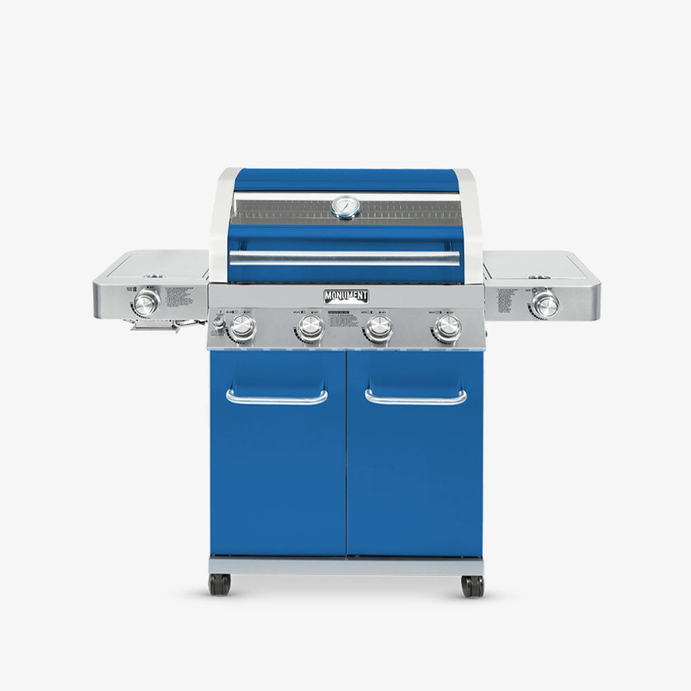 Monument Grills Blue Infrared Gas Grill 4 Burners | Liquid Propane Gas ...