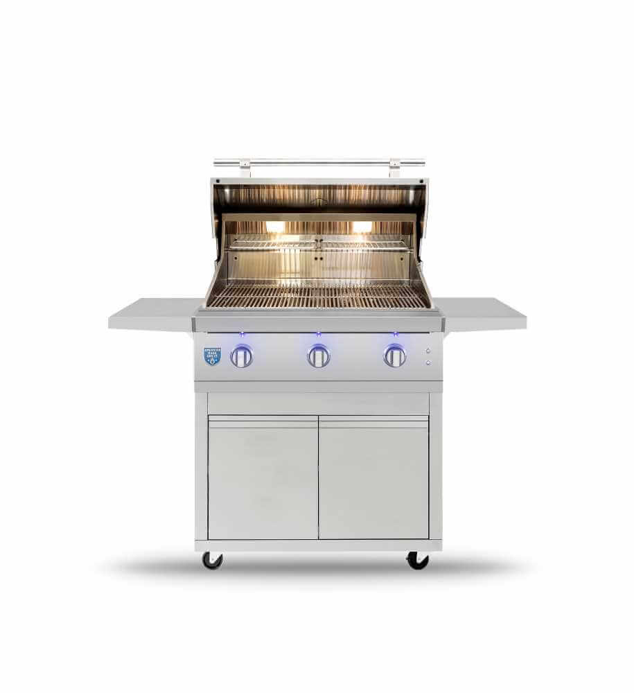 American Made Grills - Atlas - 36" Grill with Cart - Alfresco Backyard